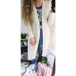 Sweaters | Nwt Endless Nights Open Knit Duster Cardigan | Poshmark